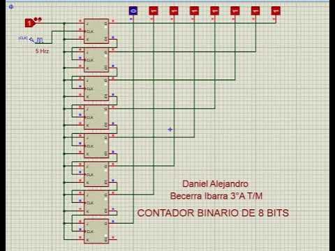 CONTADOR BINARIO DE 8 BITS - YouTube