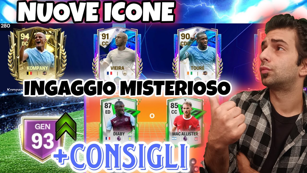 NUOVE ICONE !!!! INGAGGI MISTERIOSI ....SALGO A 93 DI GEN E CONSIGLI ...