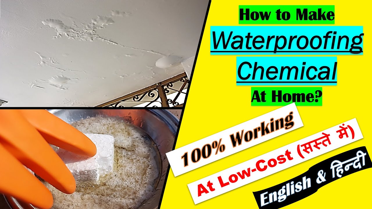 How to make Waterproofing Chemical at home? | Low Cost | Acetone ...