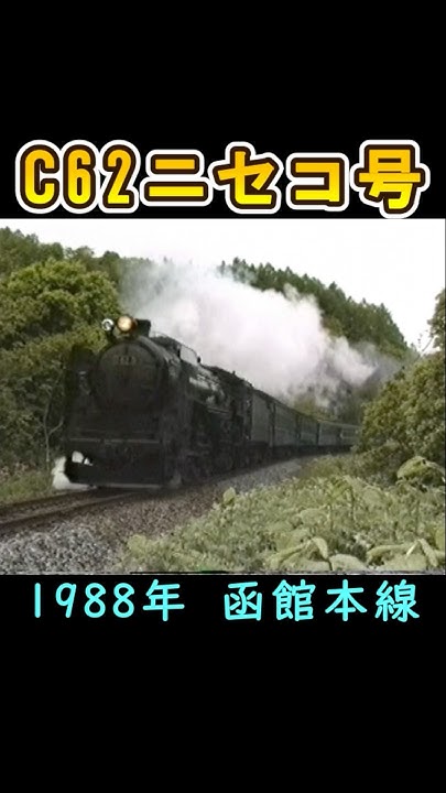魂の叫び‼️😆 C62「SLニセコ号」 #鉄道 #函館本線 #汽笛 #c62 #steamlocomotive #jr - YouTube