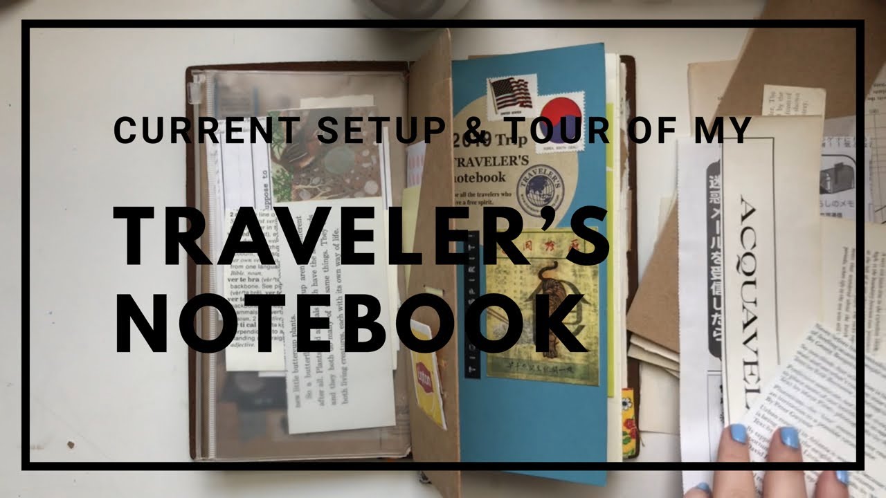Traveler's Notebook Setup & Flip through - YouTube