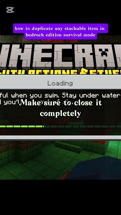 How to duplicate any stackable item in minecraft bedrock. 100% survival ...