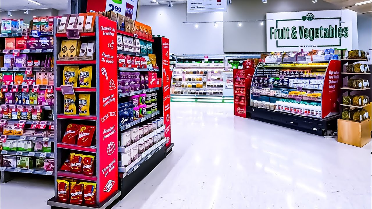 🇳🇿 Discover GORGEOUS New World, #2 Supermarket in New Zealand [4k Video ...