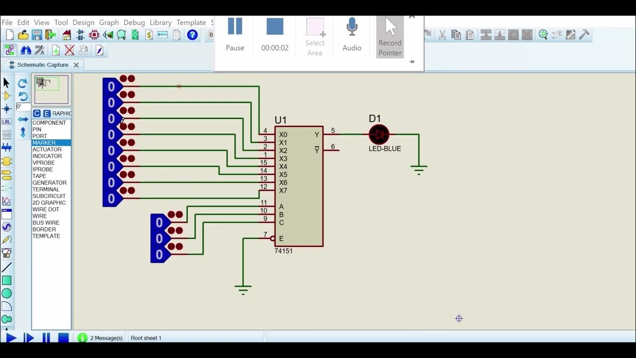 IC 74151 8 Input Multiplexer - YouTube