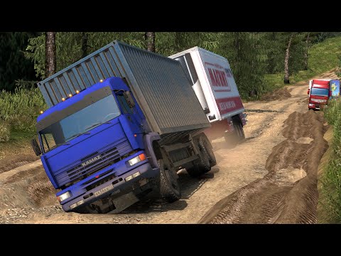 733 / ETS 2 V1.38 / Суровая Россия. Сибирь R8 / КАМАЗ 65117 Поворот НЕ ТУДА!! Где ВЫХОД??!!