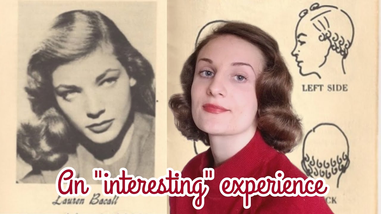 I Tried Lauren Bacall's Pin Curl Setting Pattern - YouTube