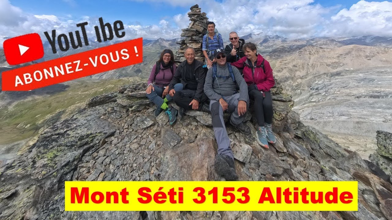 Mont Séti (3153m) et lac du Grand Méan (2855m) - YouTube