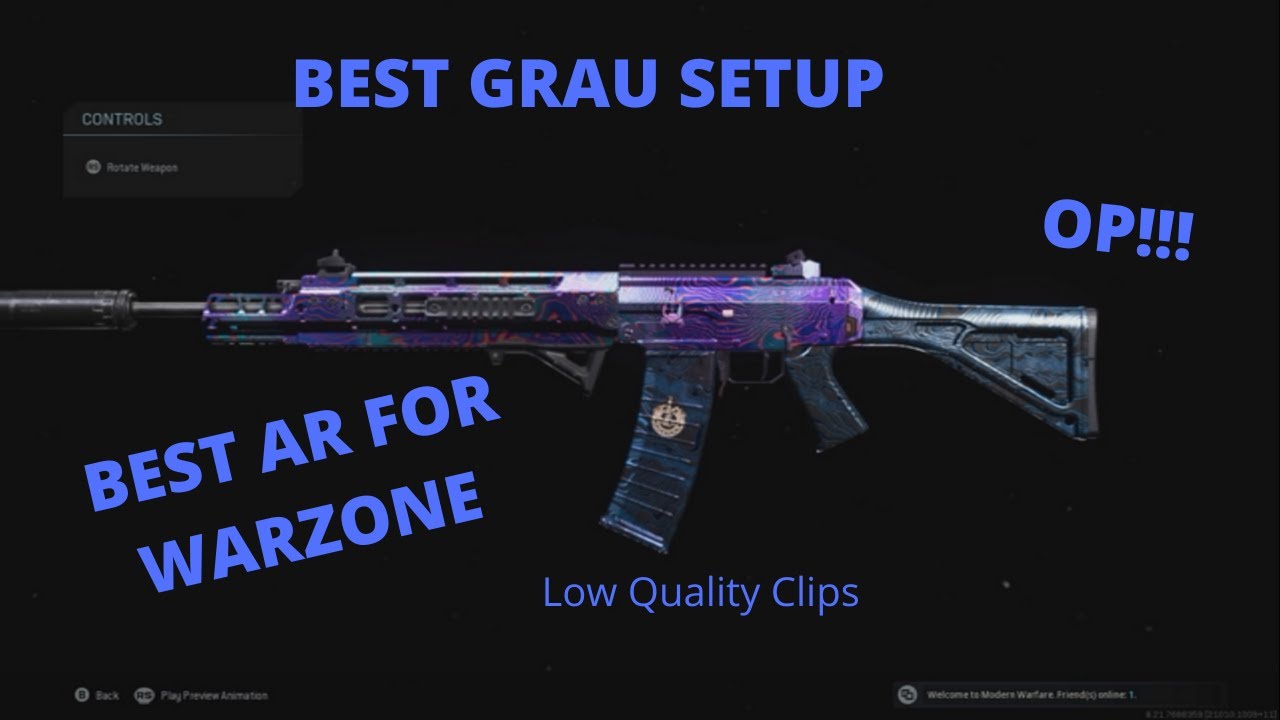 BEST GRAU SETUP FOR WARZONE MODERN WARFARE(Season 4) - YouTube