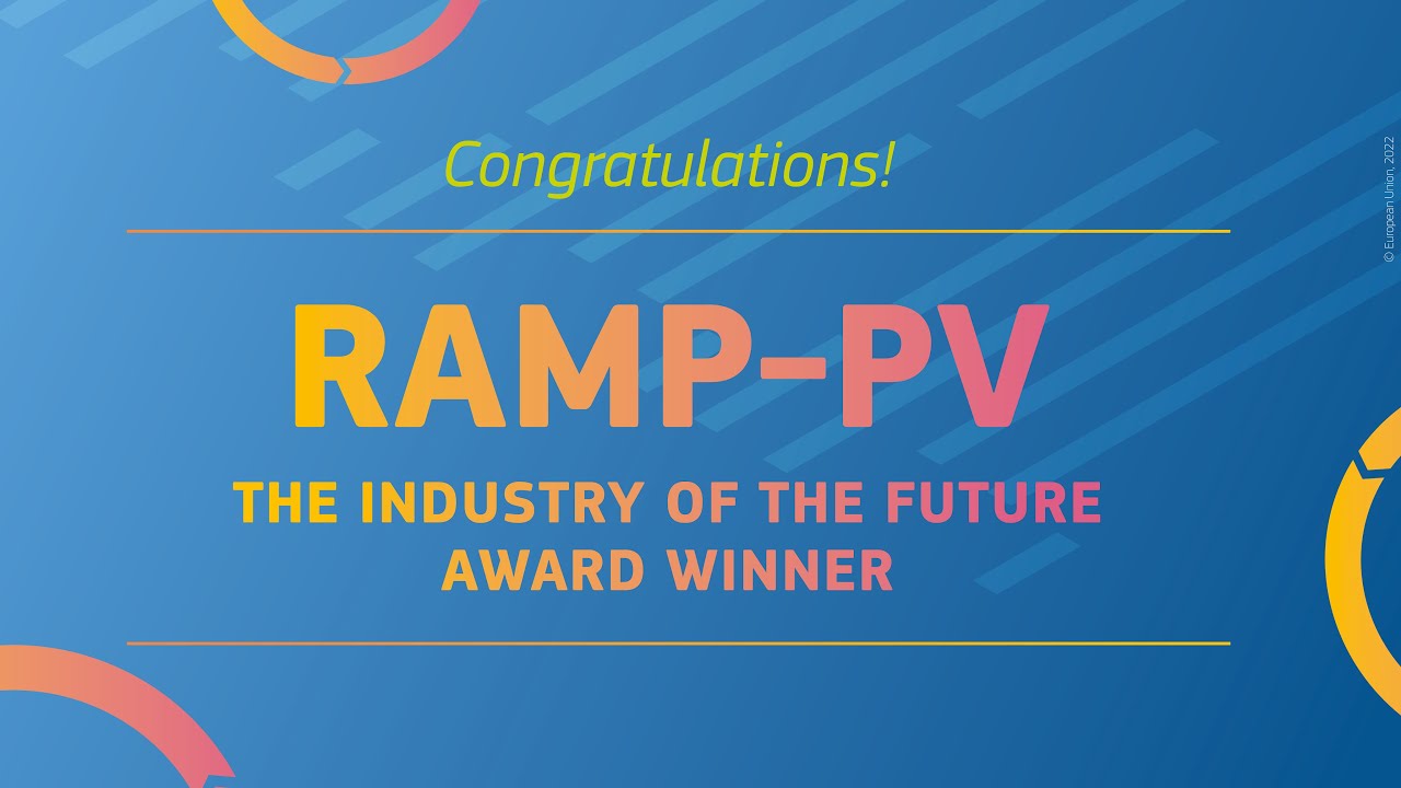 Winner of the first Industry of the future award RAMP-PV - YouTube