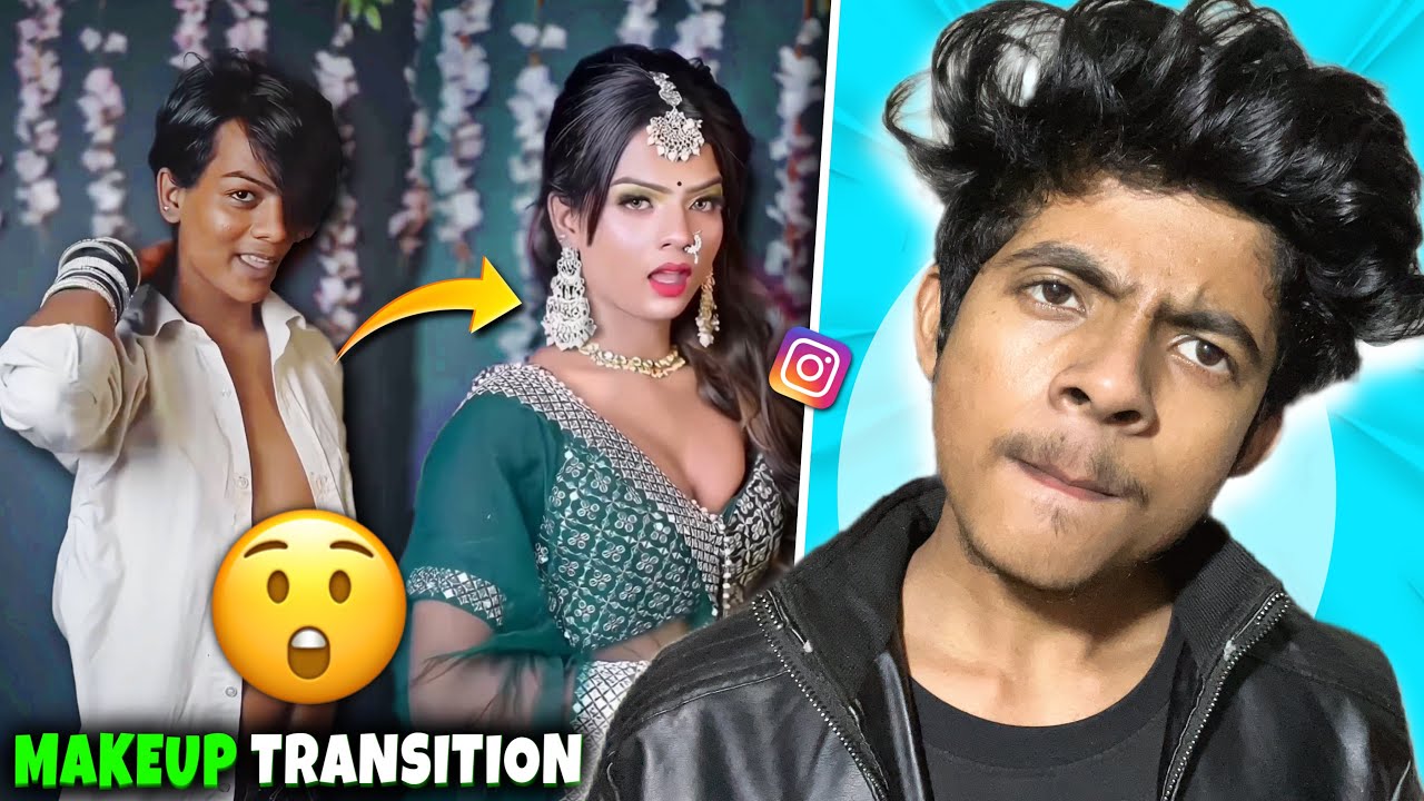 Boy to Girl Makeup Transformation Reels is So Funny😂 - YouTube