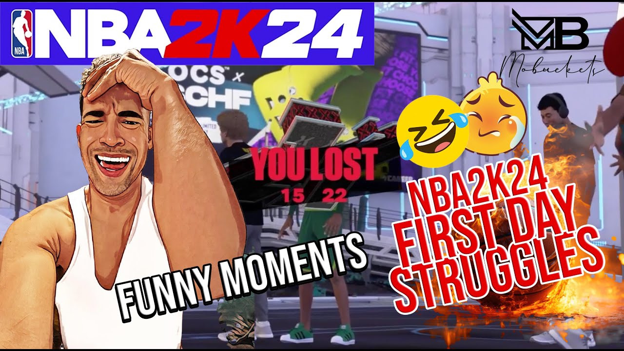 NBA2K24 FIRST DAY STRUGGLES FUNNY MOMENTS - YouTube