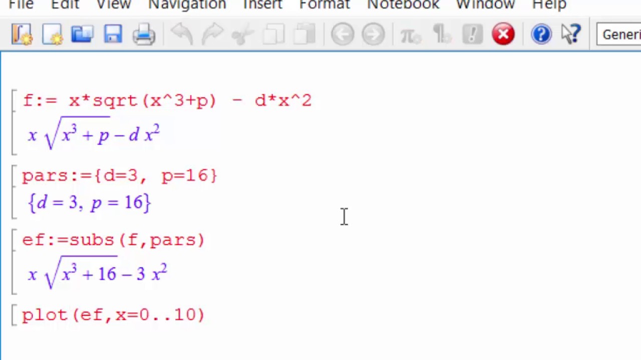 Simple root finding with Mupad - YouTube