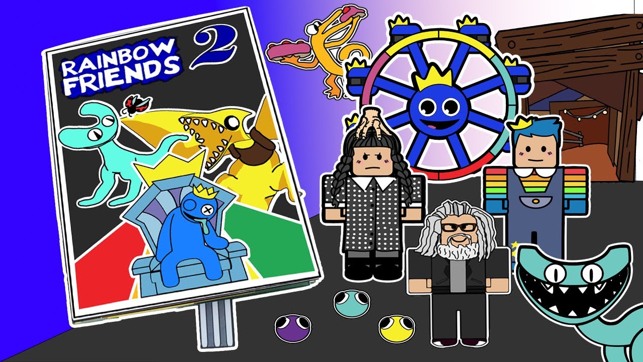 HAZ UN LIBRO PARA JUGAR RAINBOW FRIENDS 2 🌈Diy Rainbow Friends 2 Roblox ...