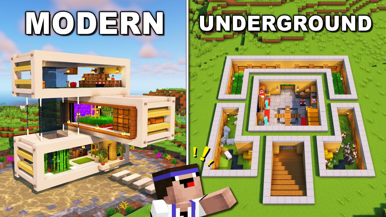 3 House Ideas for Survival Minecraft! #1 - YouTube
