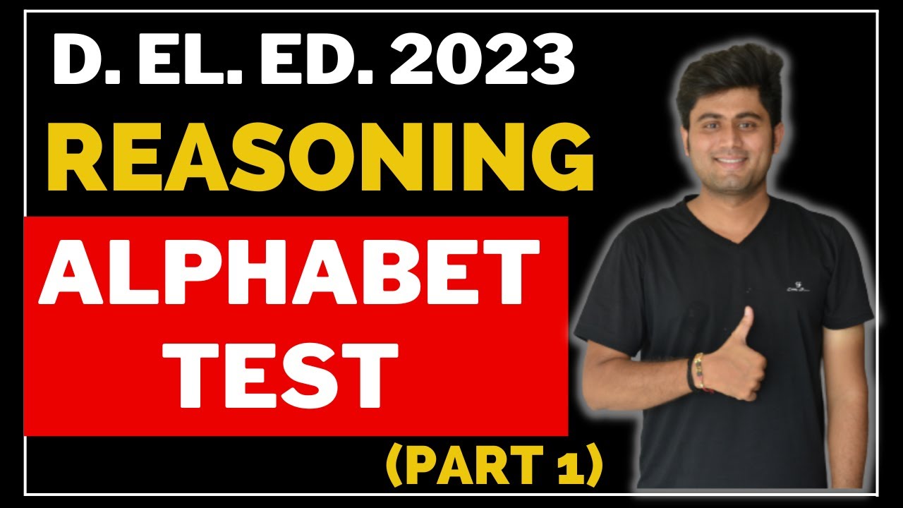 Alphabet test (Part 1) | Reasoning | Vedshree Classes App - YouTube