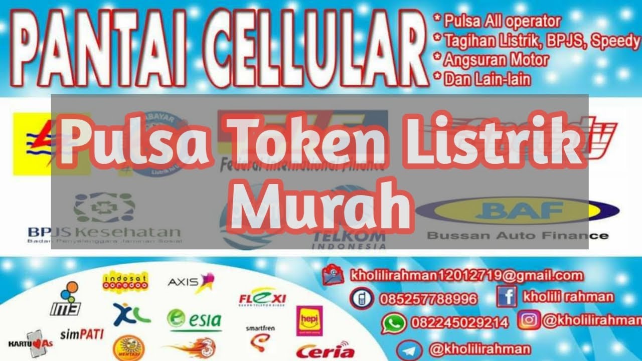 Pulsa Token listrik Murah - YouTube