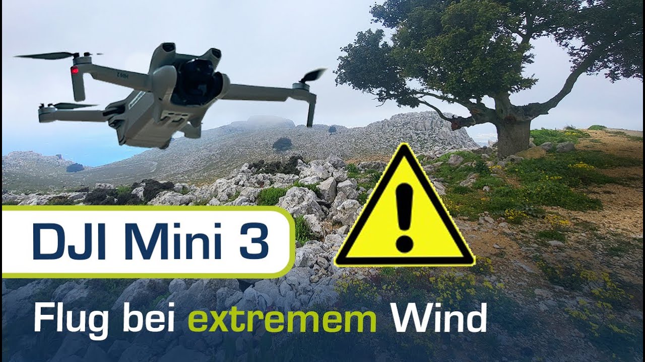 Die Mini 3 wird vom Wind weggedrückt | Härtetest bei Sturm - YouTube