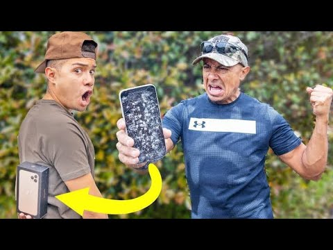 Smashing people's phones and giving them iPhone 11 pro - YouTube