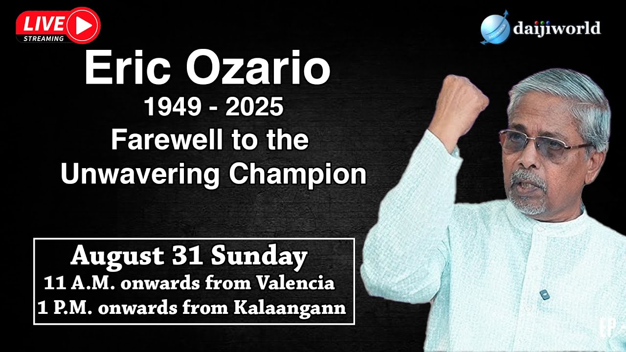 Last Respects to the Indefatigable Crusader - Eric Ozario - YouTube