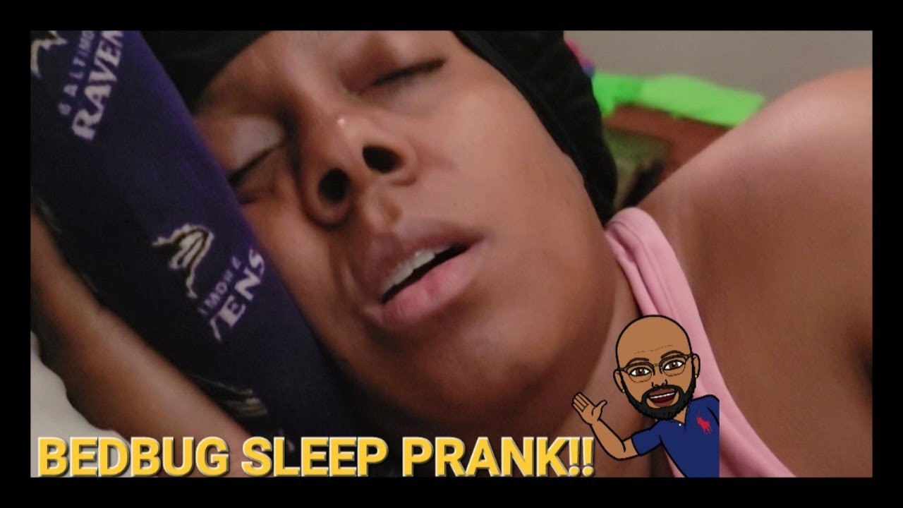 Sleeping Bug Prank!! 😴 (something crawling on me) #sleep #snoring #prank #bugs #bedbugs #itchy # ...