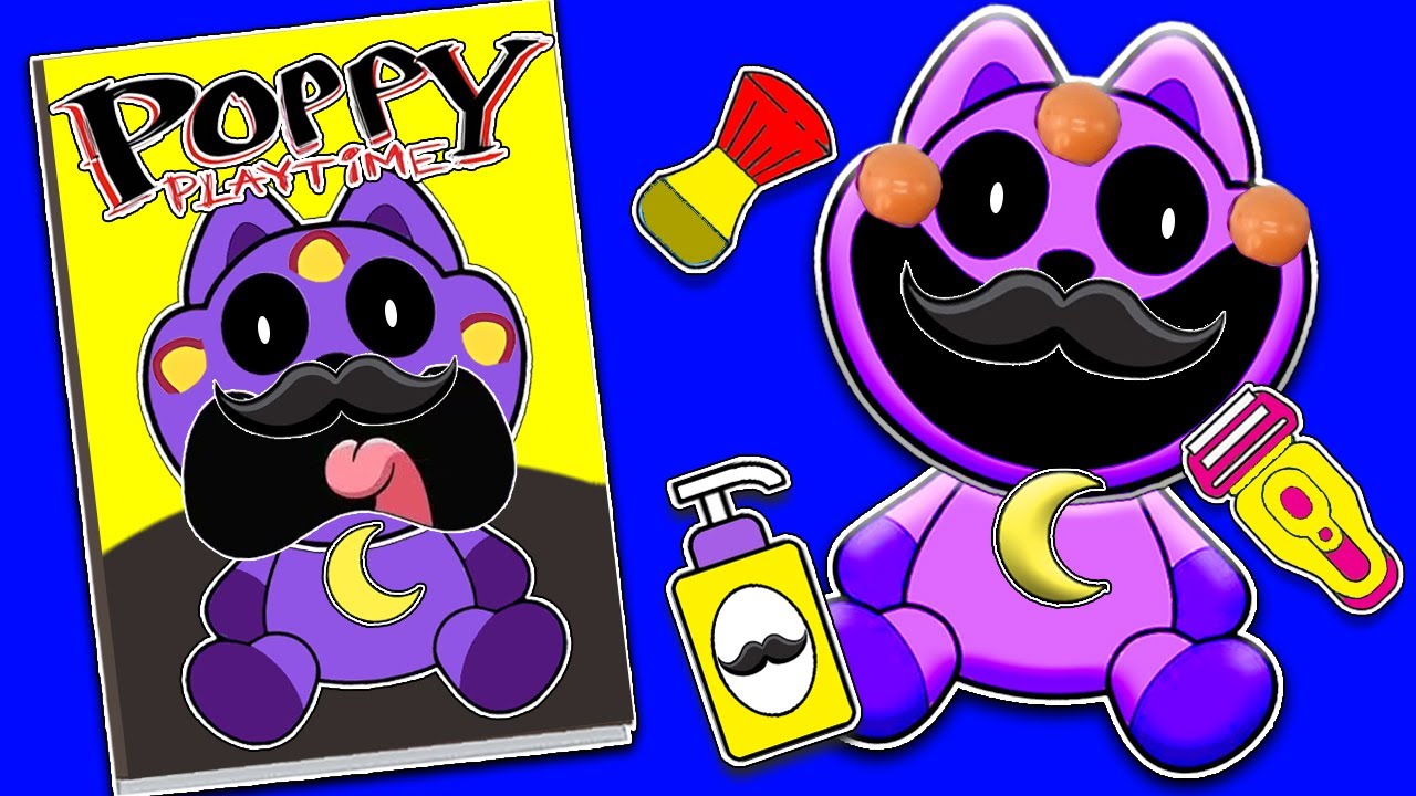 Making Poppy Playtime Game Book (Catnap Squishy) - YouTube