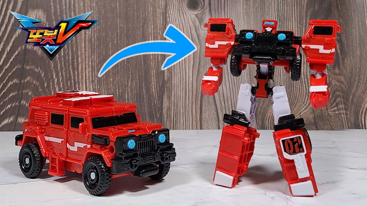 🚗[또봇V] 미니 와일드 치프 심플한 변형 / [TOBOT V] MINI Wild Chief - YouTube