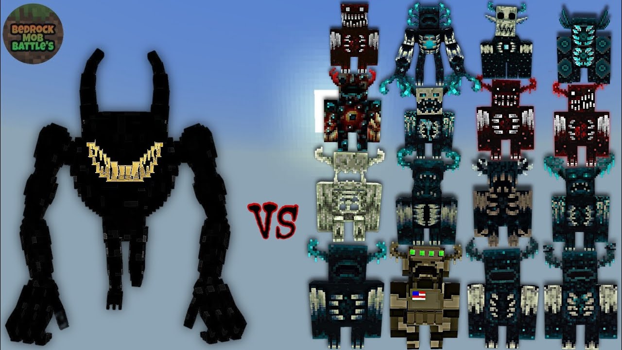 Beast Bendy vs Warden Plus | Minecraft Bedrock | Mob Battle - YouTube
