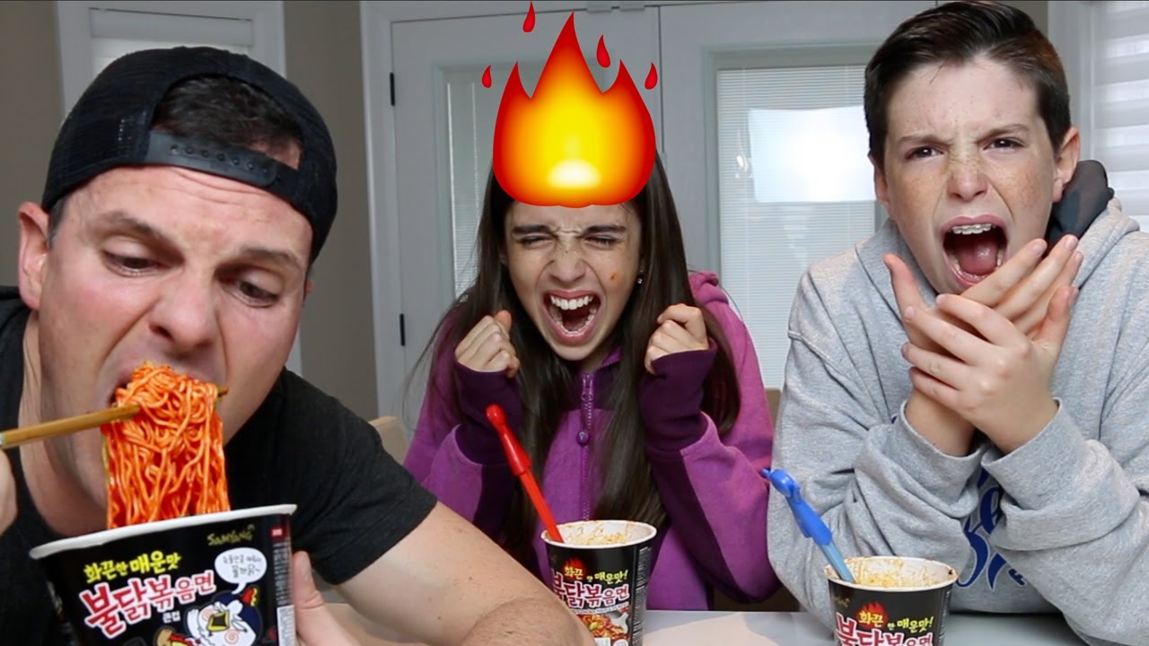 Korean Fire Noodle Challenge - YouTube