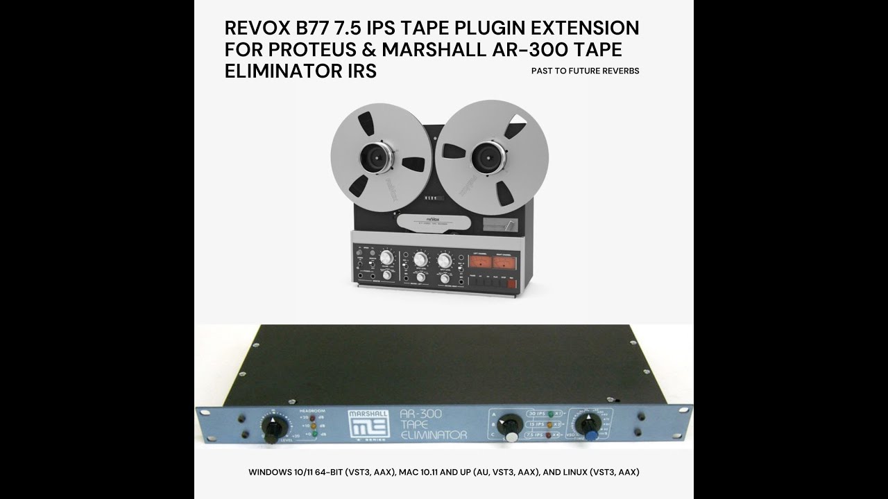 REVOX B77 TAPE PLUGIN EXTENSION MARSHALL AR-300 TAPE ELIMINATOR SLAP ...