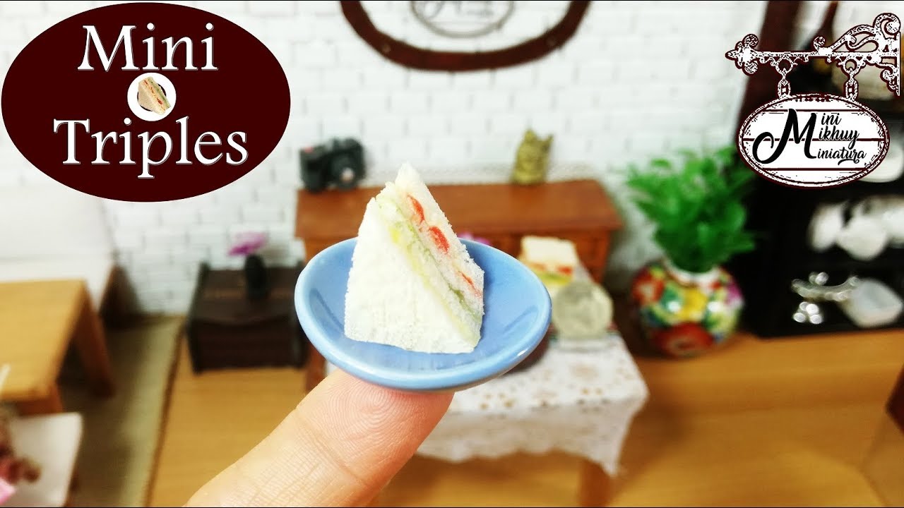 Mini Comida Real - ( Sandwich Triple ) Receta Peruana - Mini food ...