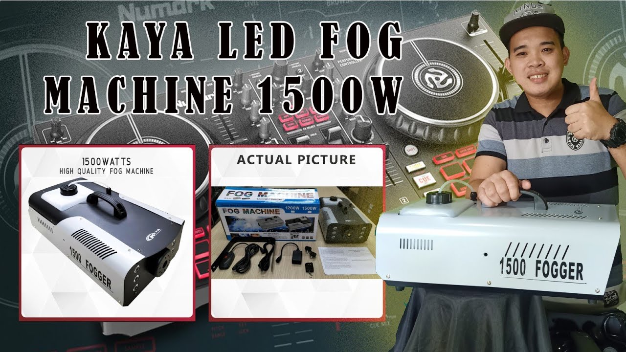 DJ KEVZ TV: KAYA LED FOG MACHINE 1500 OVERVIEW / TAGALOG - YouTube