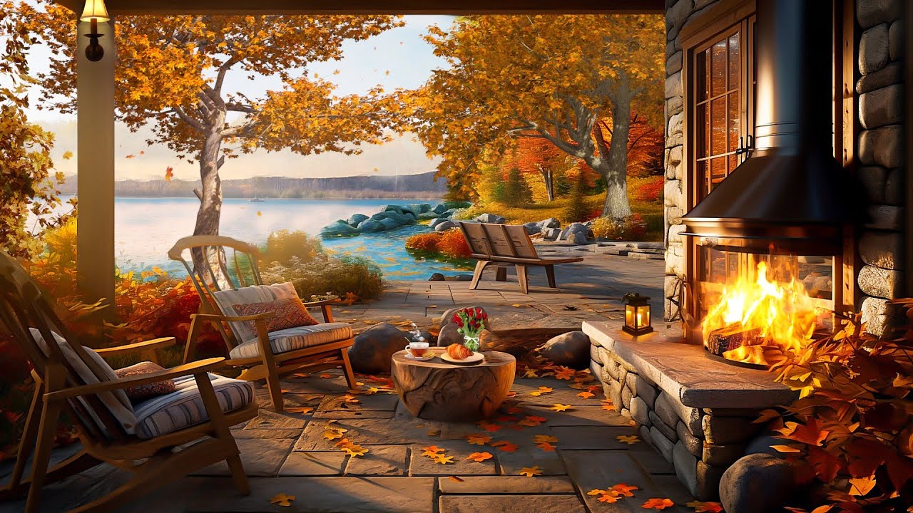Fall Jazz Cafe 🍁 Positive Morning Autumn Coffee Music and Bossa Nova ...