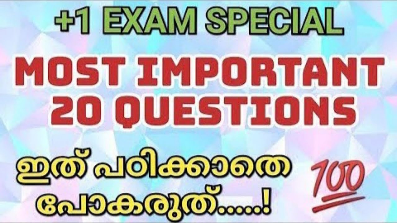 +1 MATHEMATICS// X'MAS EXAM SPECIAL// MOST IMPORTANT QUESTIONS//ഇത് ...
