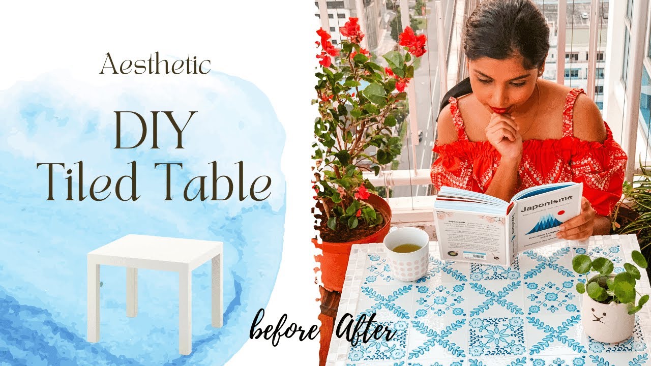 How I Made My Own Tiled Coffee Table! Pinterest Tile Table | DIY IKEA ...