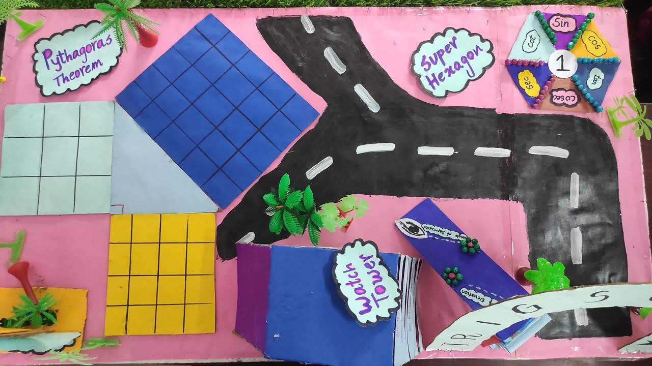 Math Exhibition | Trig City | Class 9 and 10 | Pythagoras Triplet ...