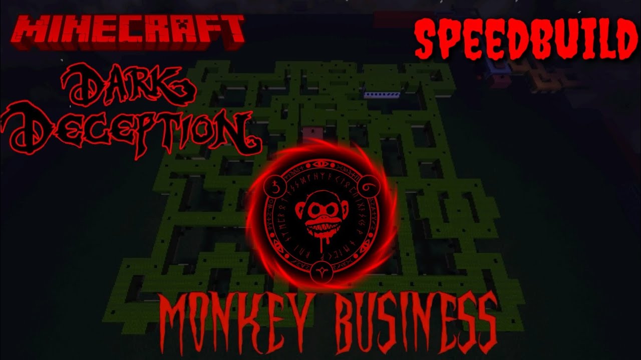 Minecraft Speedbuild - Dark Deception [Monkey Business] - YouTube