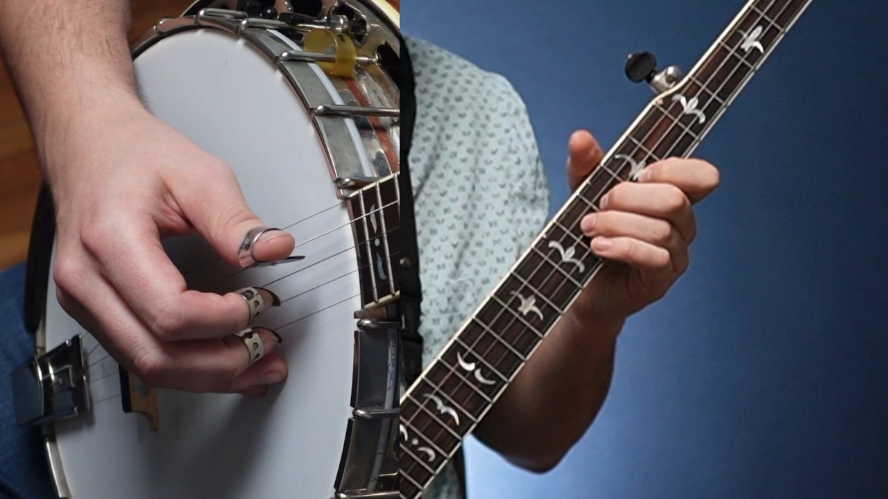 Angelina Baker - Melodic Style - Key of D - Banjo Lesson - YouTube