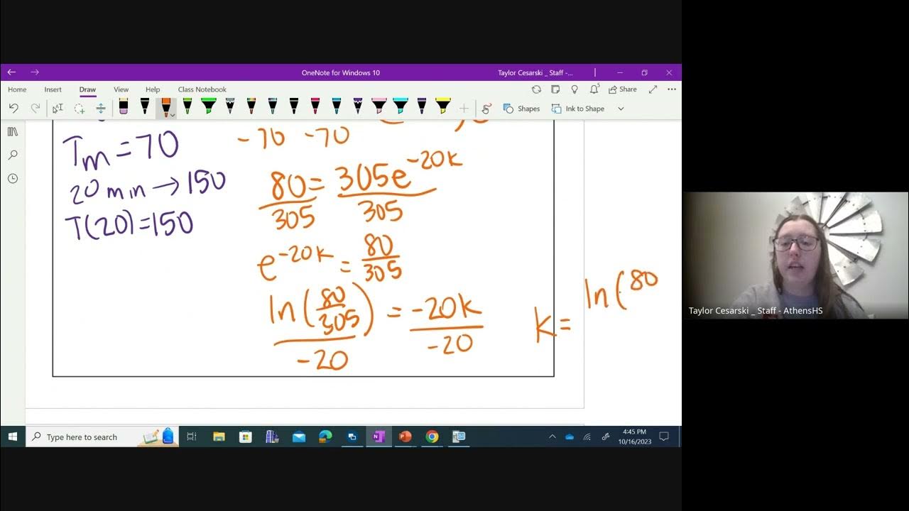 2.14 AP Precalculus Logarithmic Modeling - YouTube