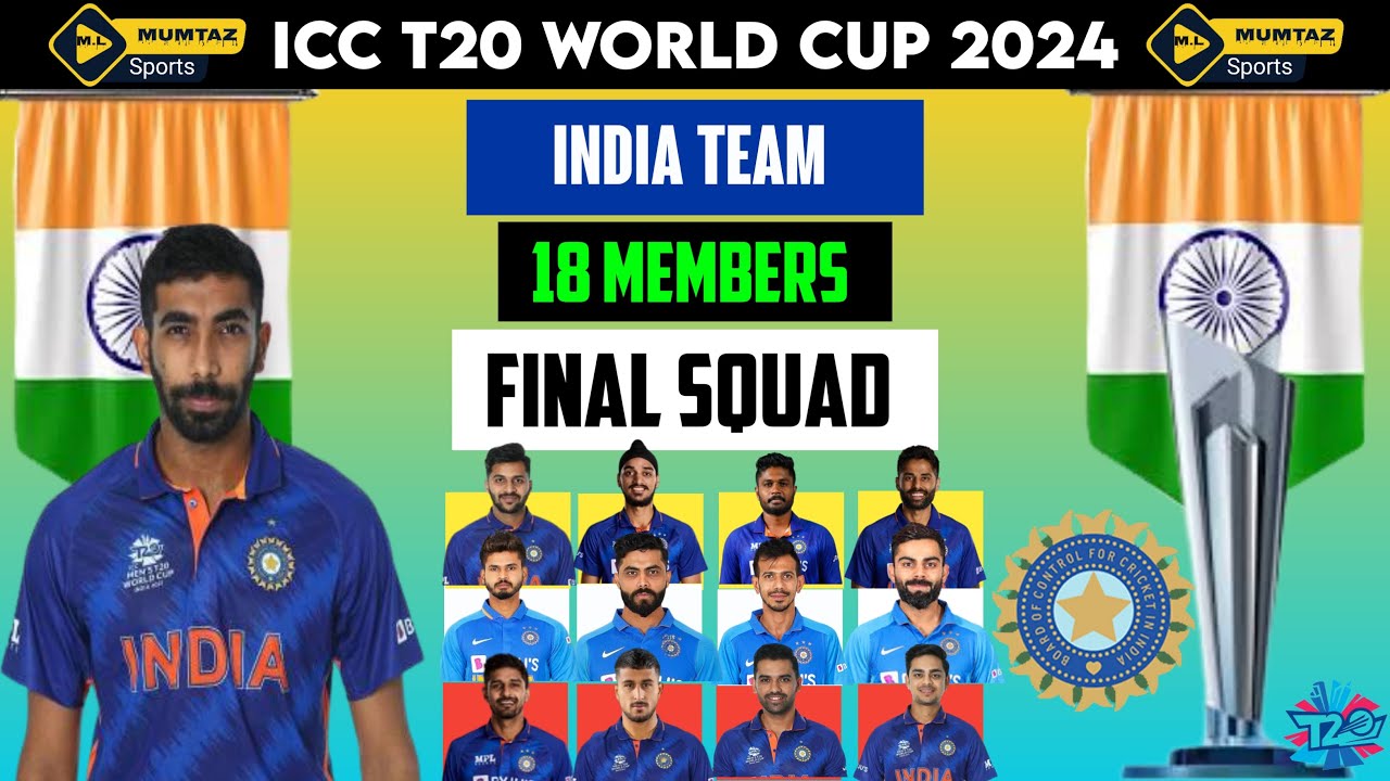 T20 World Cup 2024 | India Squad For World Cup 2024 | Team India Final ...