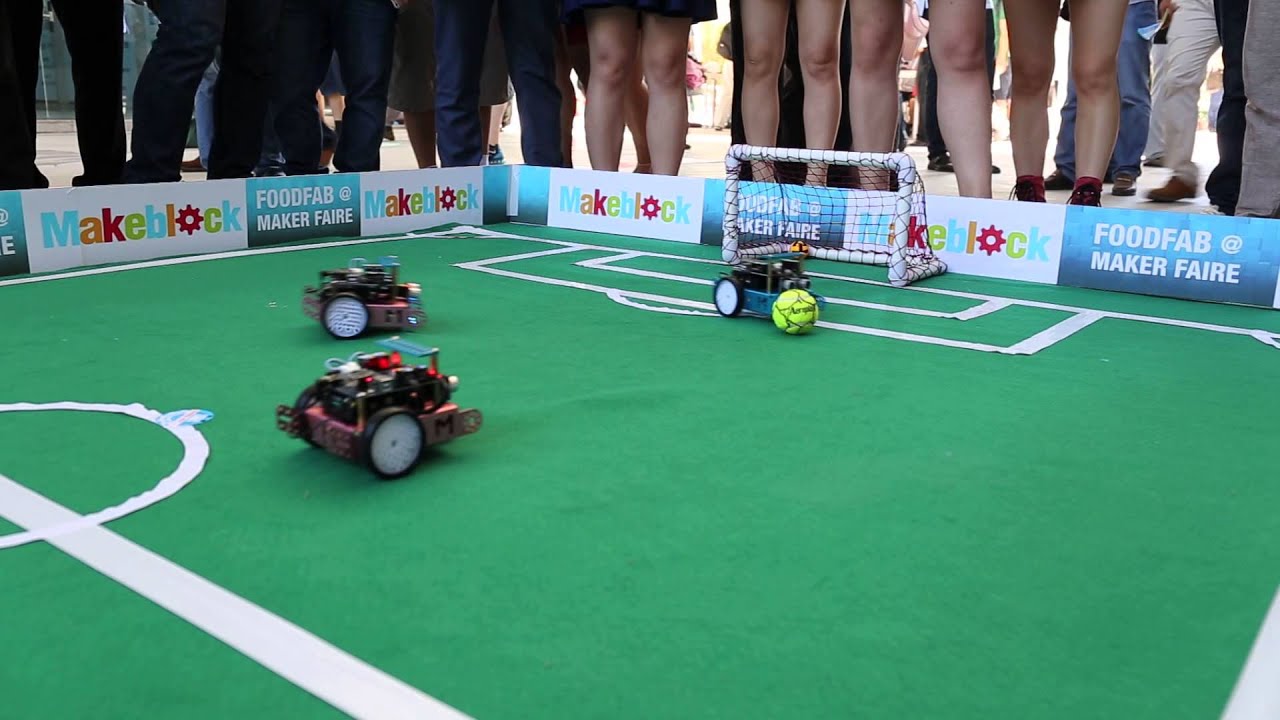 #mBot soccer game! #mBot App Control! - YouTube