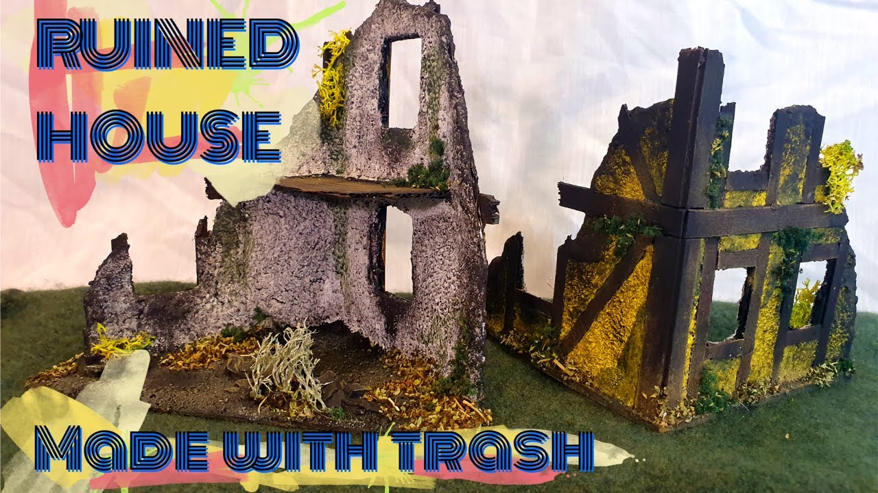 How to build a cheap and good looking ruined house for your Warhammer ...