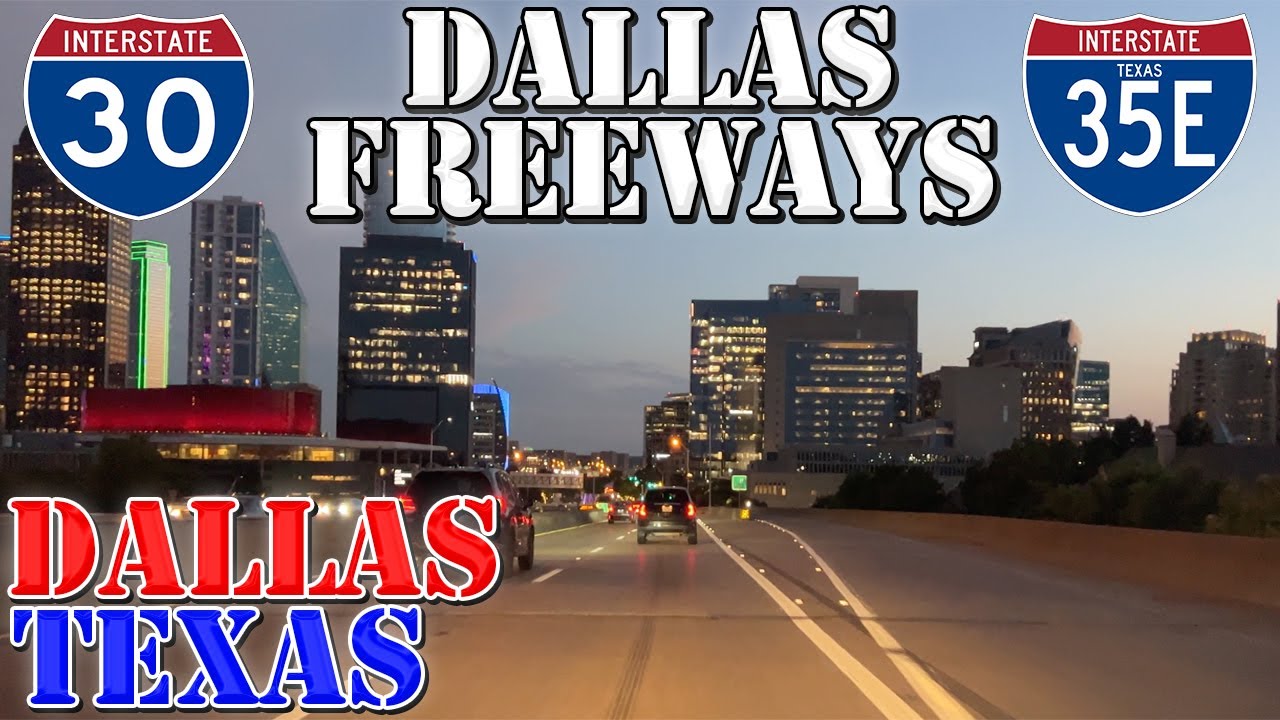 Dallas Freeways Night - Dallas - Texas - 4K Night Highway Drive - YouTube