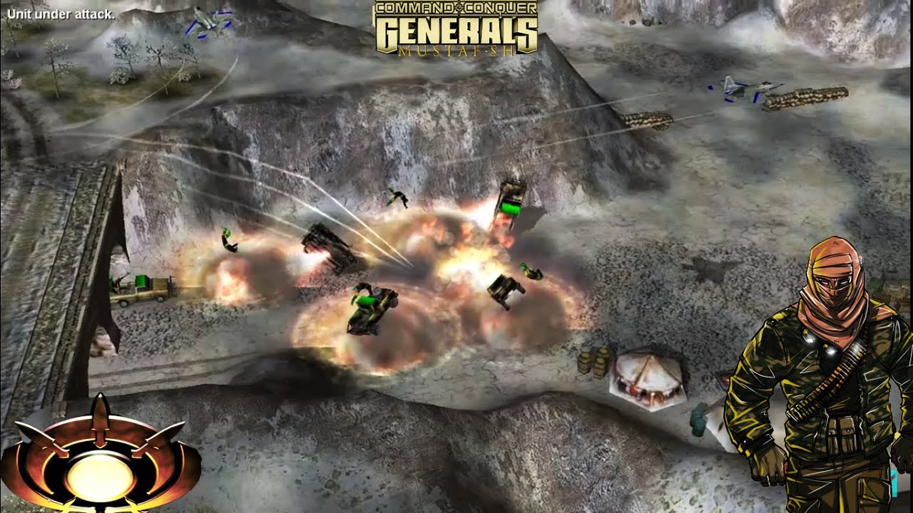 command and conquer generals - GLA 4 المرحلة - YouTube