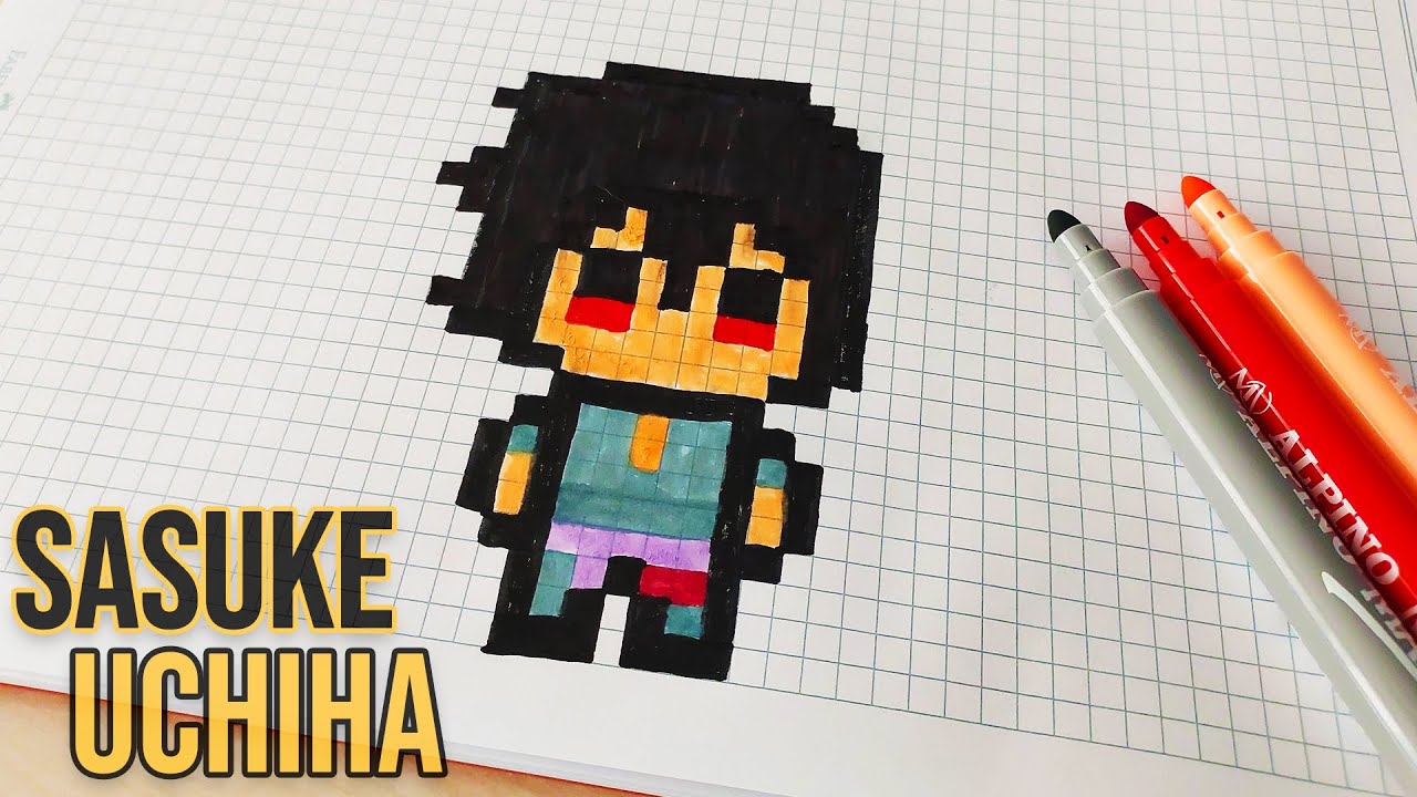 How to Draw Sasuke Uchiha - Drawing Sasuke Uchiha (Naruto) - Handmade ...