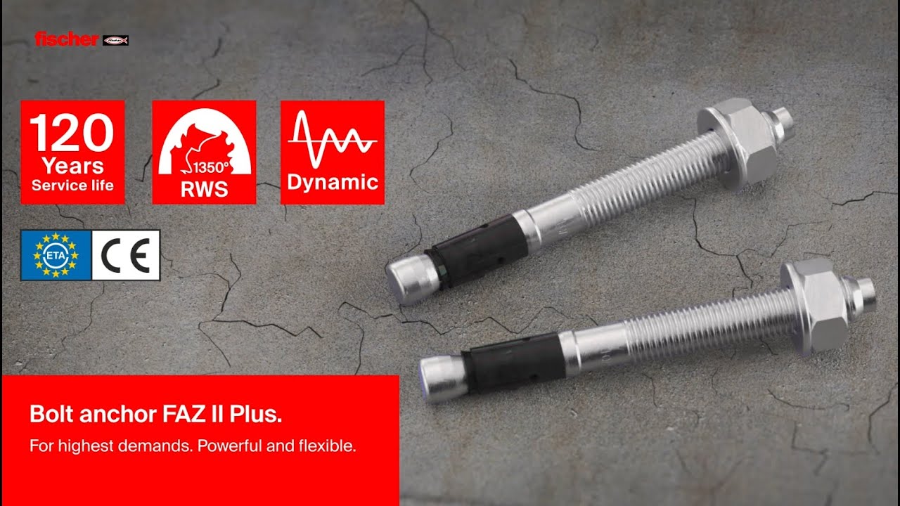 FAZ II Plus- The fischer Champion bolt anchor is here - YouTube
