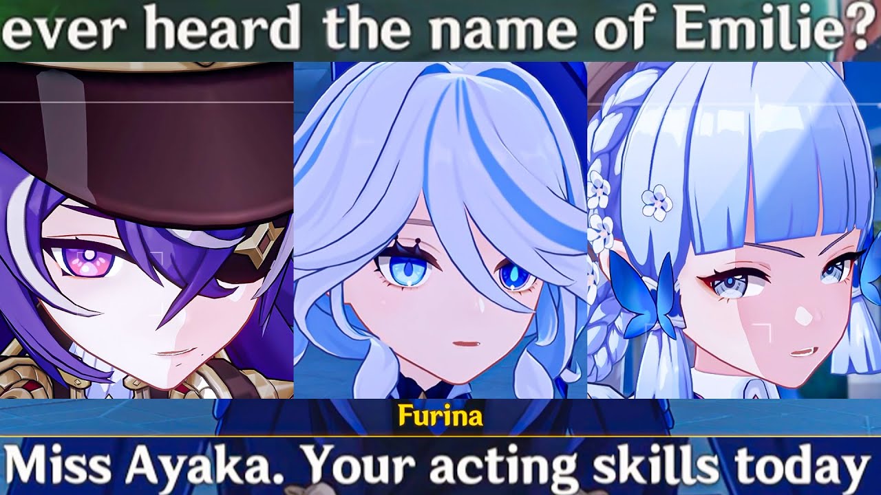 EMILIE?? FULL STORY FURINA Last Scene with AYAKA & CHEVREUSE Cutscene ...