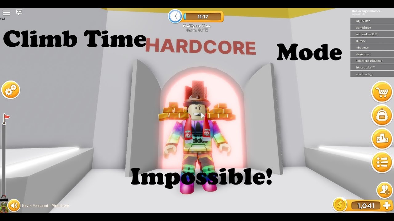 Trying To Beat A Tower In Climb Time HARDCORE Mode! Roblox Climb Time ...