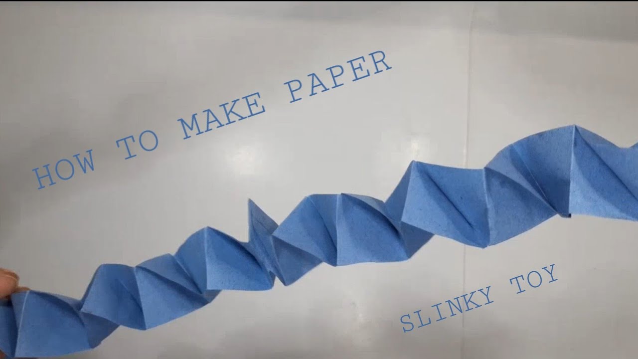 HOW TO MAKE A PAPER SLINKY TOY|ORIGAMI|MOCRAFT - YouTube