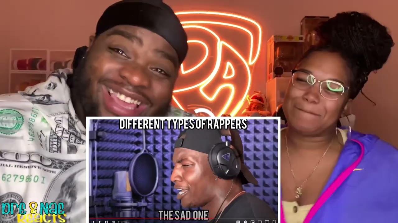 DIFFERENT TYPES OF RAPPERS THEE BLACKBADGER REACTION - YouTube