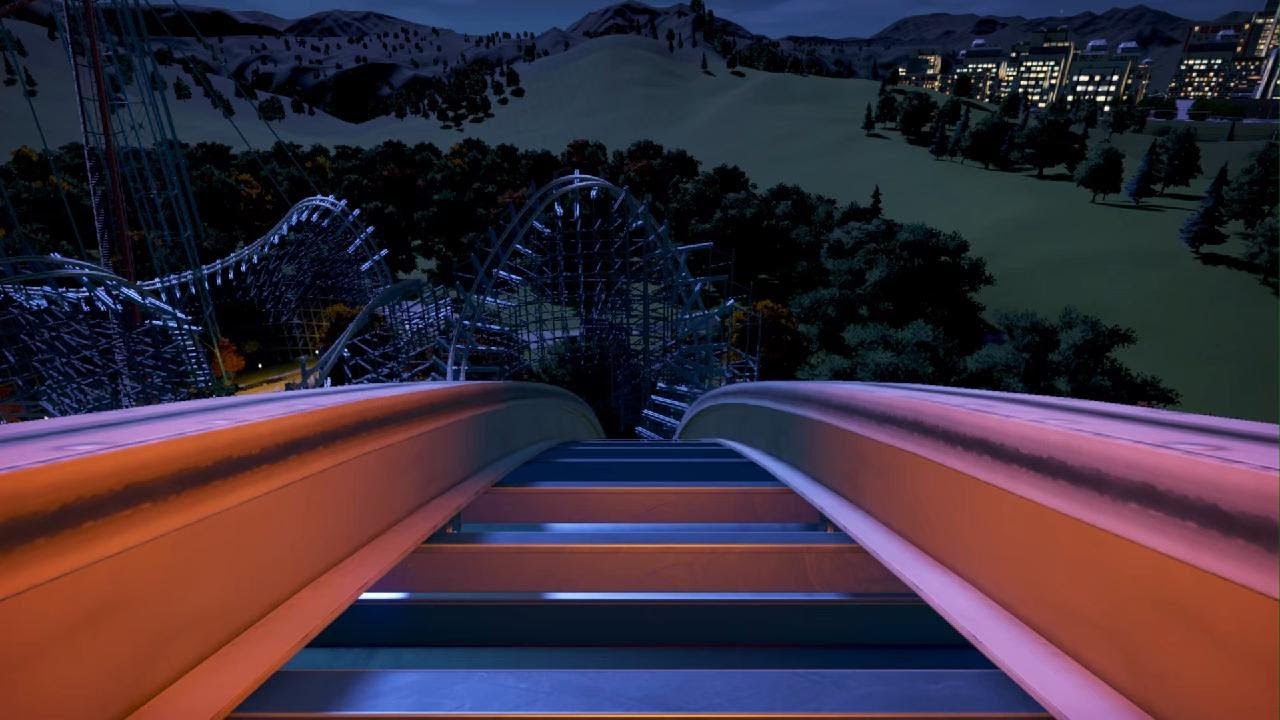 SKY|RMC Hybrid (coaster has sharp turns) - YouTube